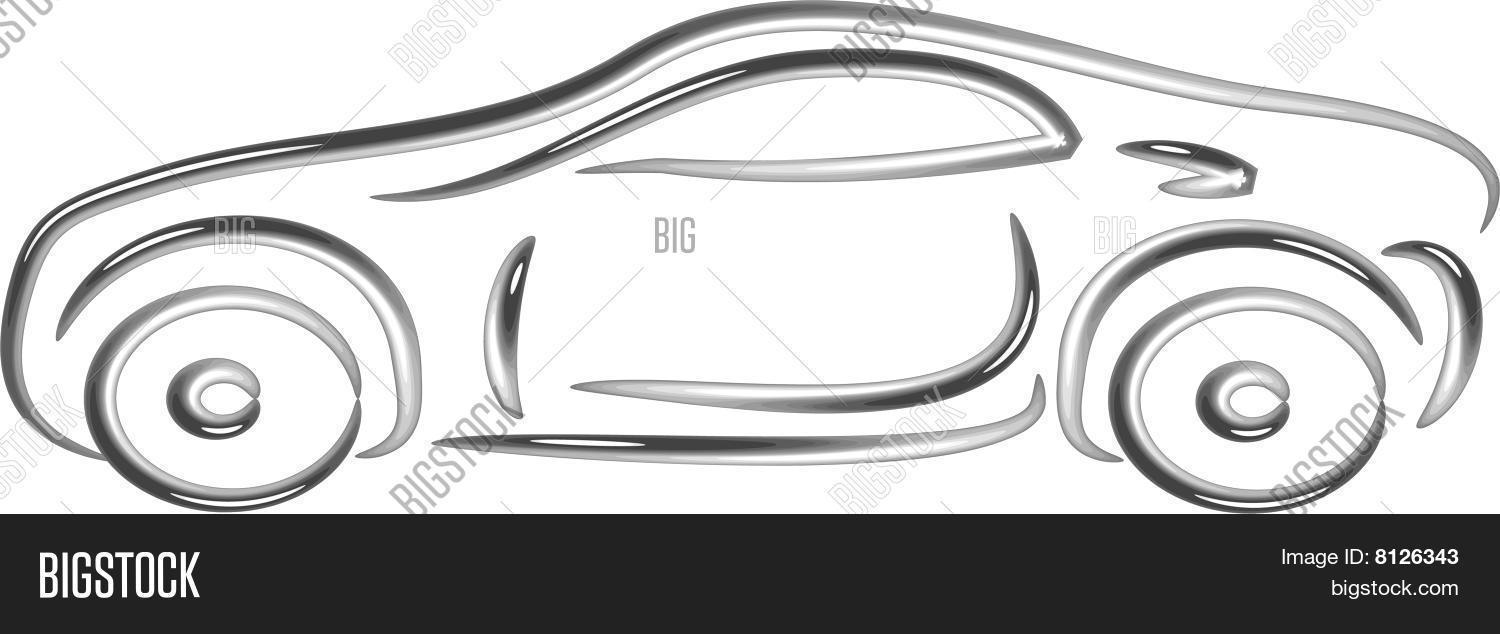 Car Design 3D Silver Vector & Photo (Free Trial) | Bigstock