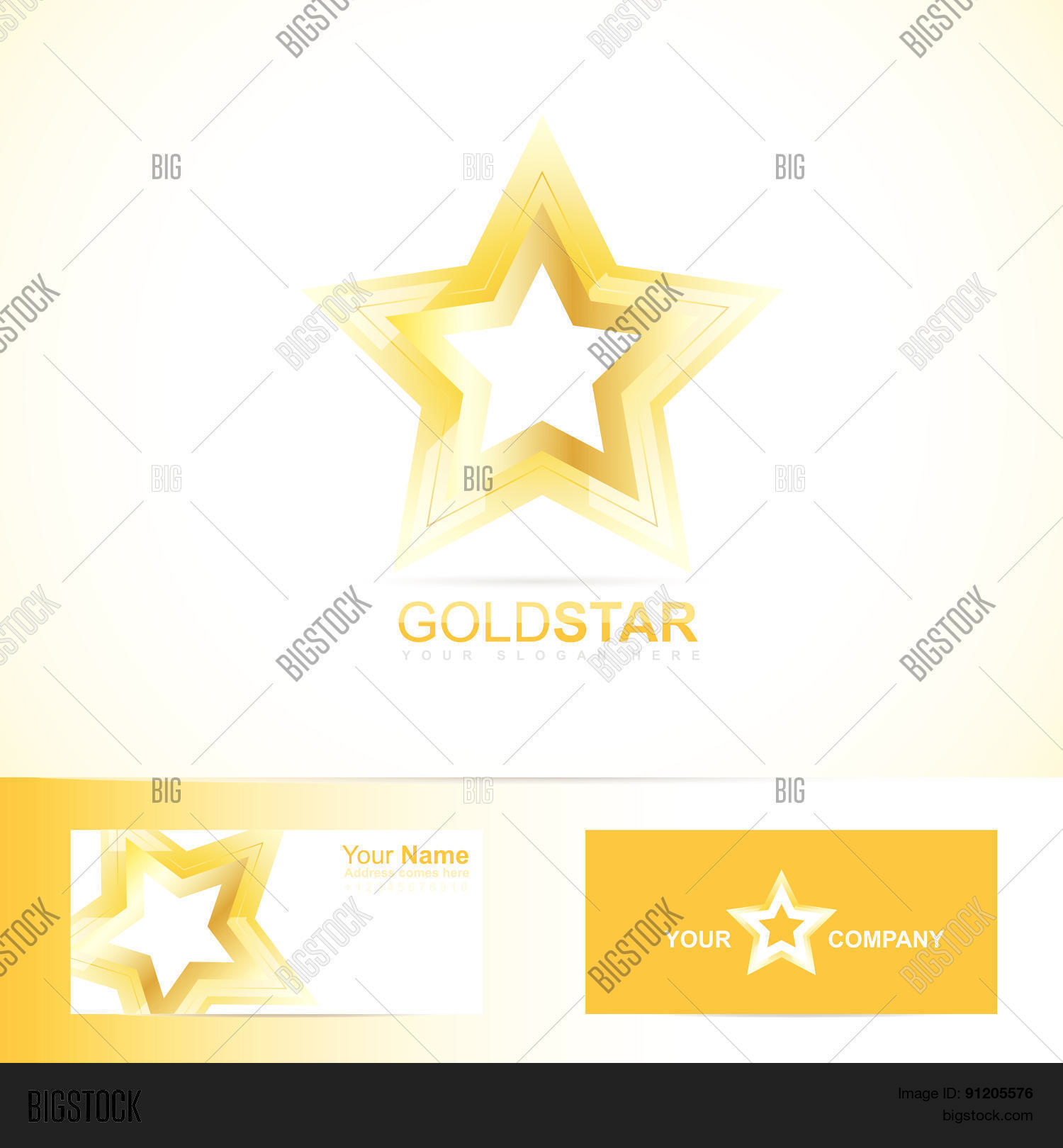 Golden Star Logo Vector & Photo (Free Trial) | Bigstock