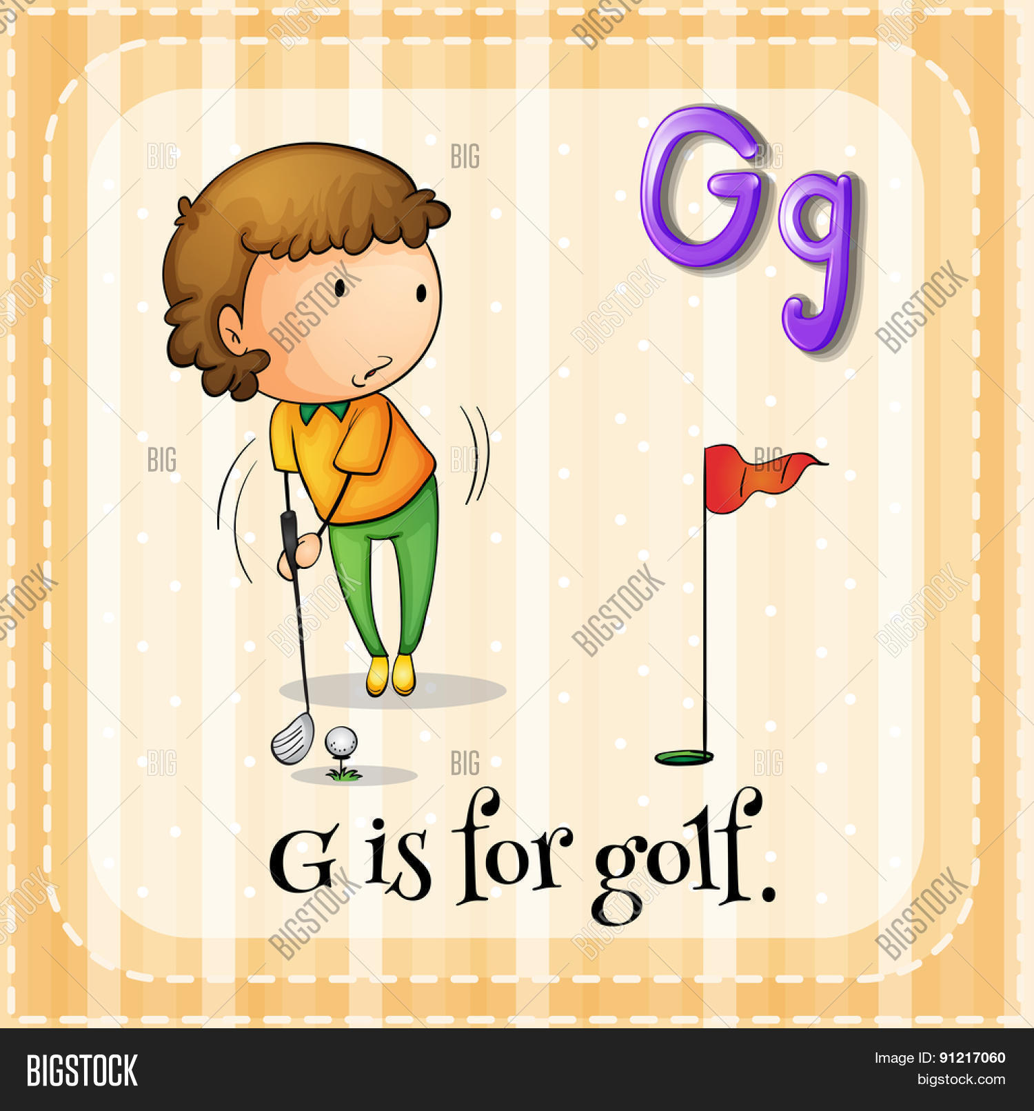 Flashcard Alphabet G Vector & Photo (Free Trial) | Bigstock