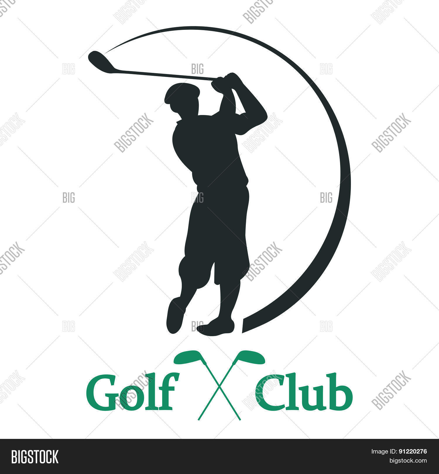 Golf Club Sign Vector & Photo (Free Trial) | Bigstock