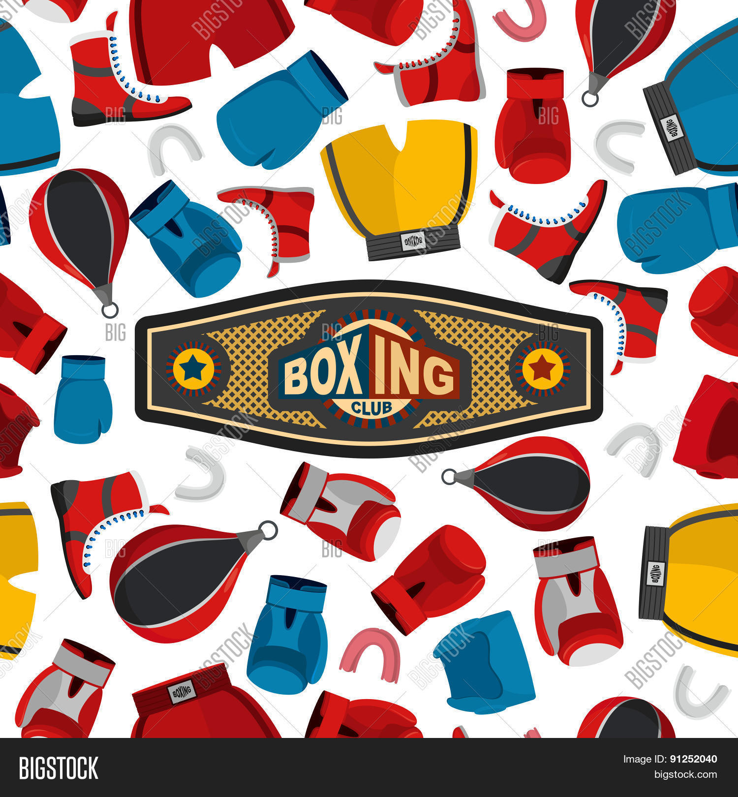 Boxing Seamless Vector & Photo (Free Trial) | Bigstock