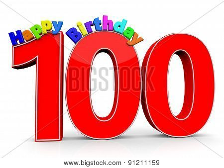 Big Red Number 100 Image & Photo (Free Trial) | Bigstock