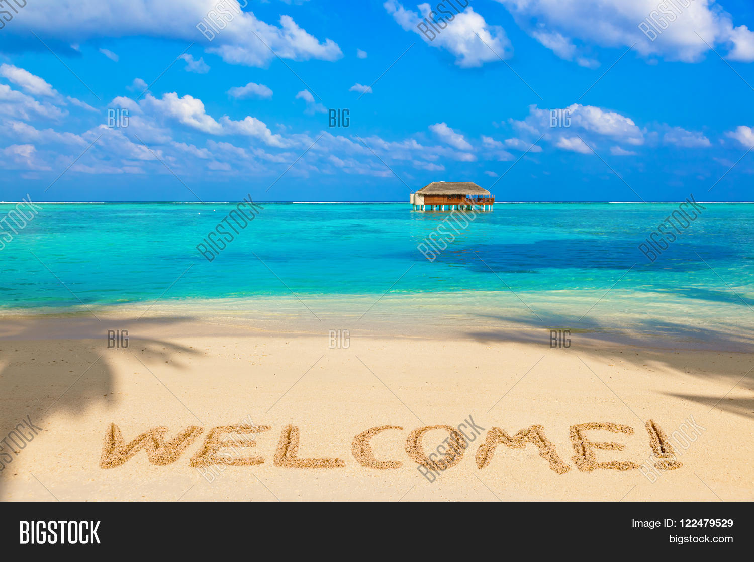 Word Welcome On Beach Image & Photo (Free Trial) | Bigstock