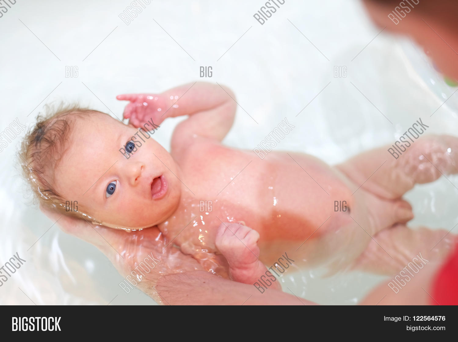 Newborn Baby Swimming Image & Photo (Free Trial) | Bigstock
