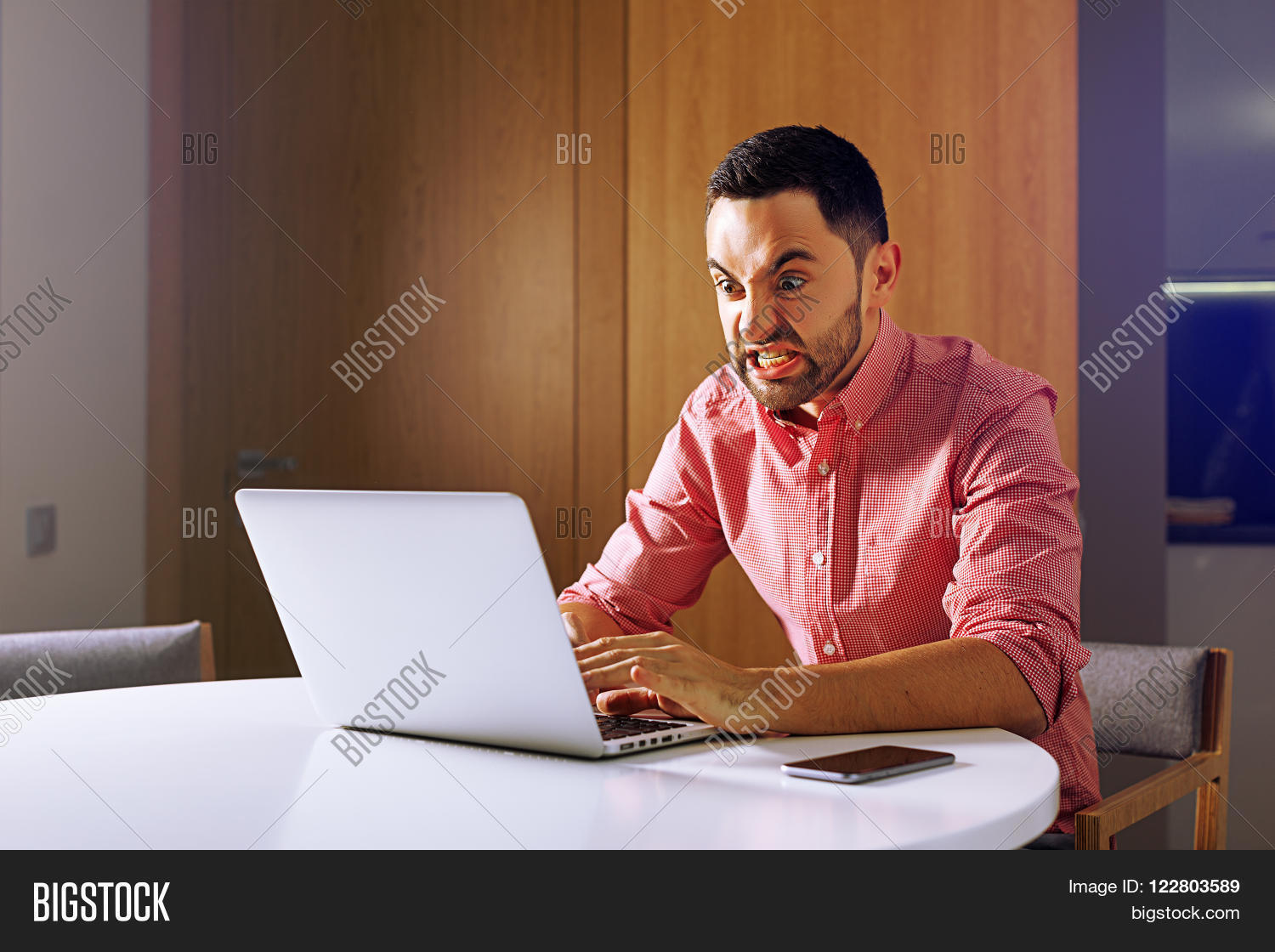 Frustrated Student Computer