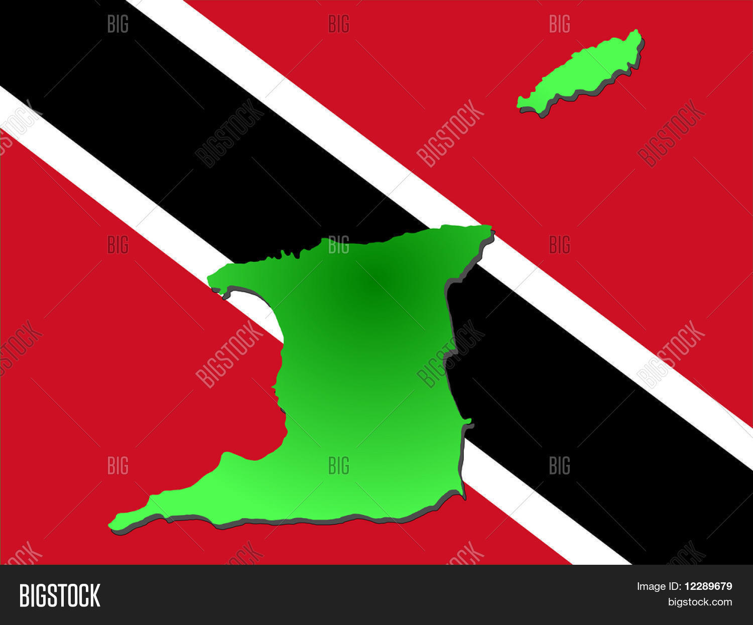 Map Trinidad Their Image & Photo (Free Trial) | Bigstock