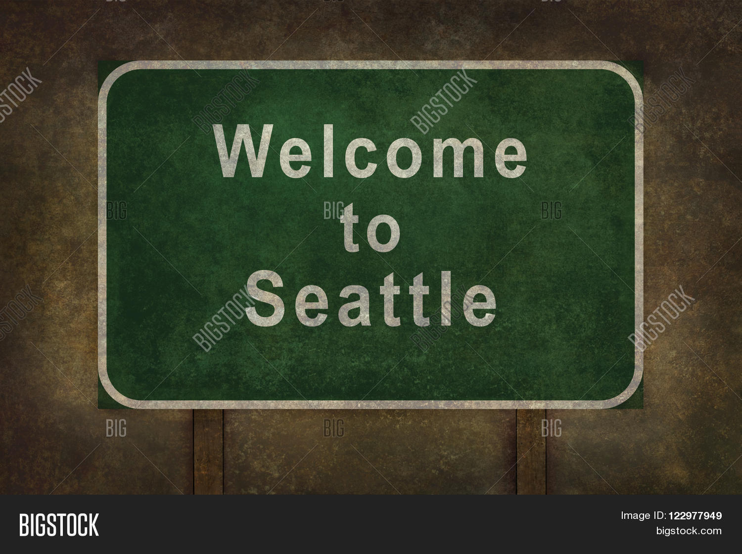 Welcome Seattle Road Image & Photo (Free Trial) | Bigstock