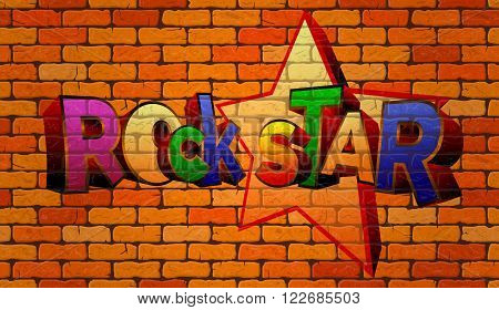 Graffiti Rock Star On Vector & Photo (Free Trial) | Bigstock