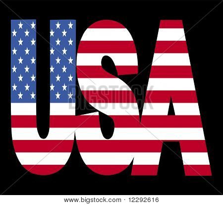 Overlapping USA Text Vector & Photo (Free Trial) | Bigstock