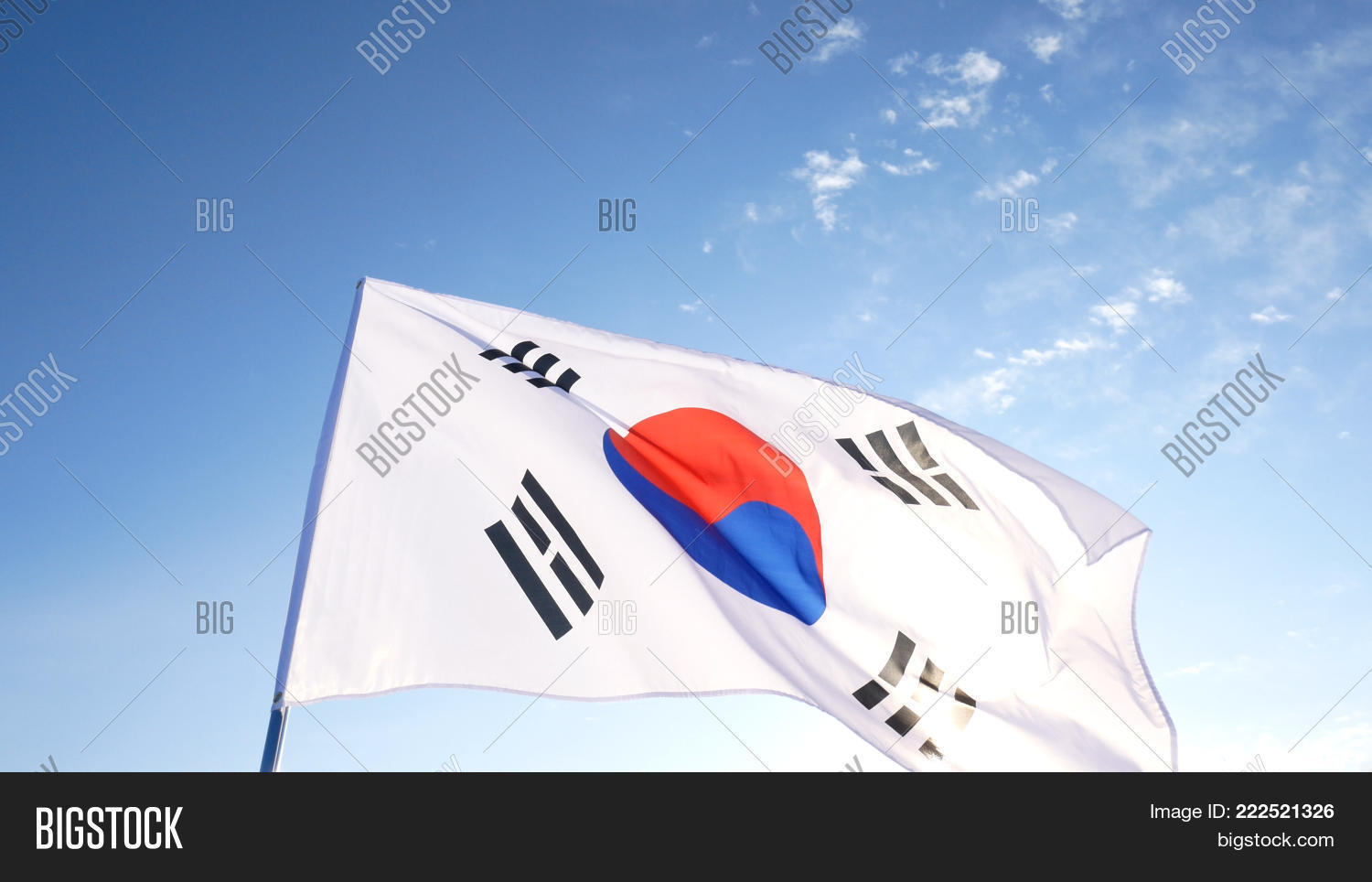 South Korean Flag Blue Image & Photo (Free Trial) | Bigstock