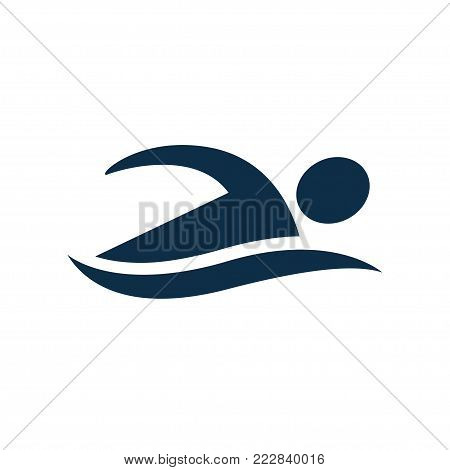Simple Swimming Icon Vector & Photo (Free Trial) | Bigstock