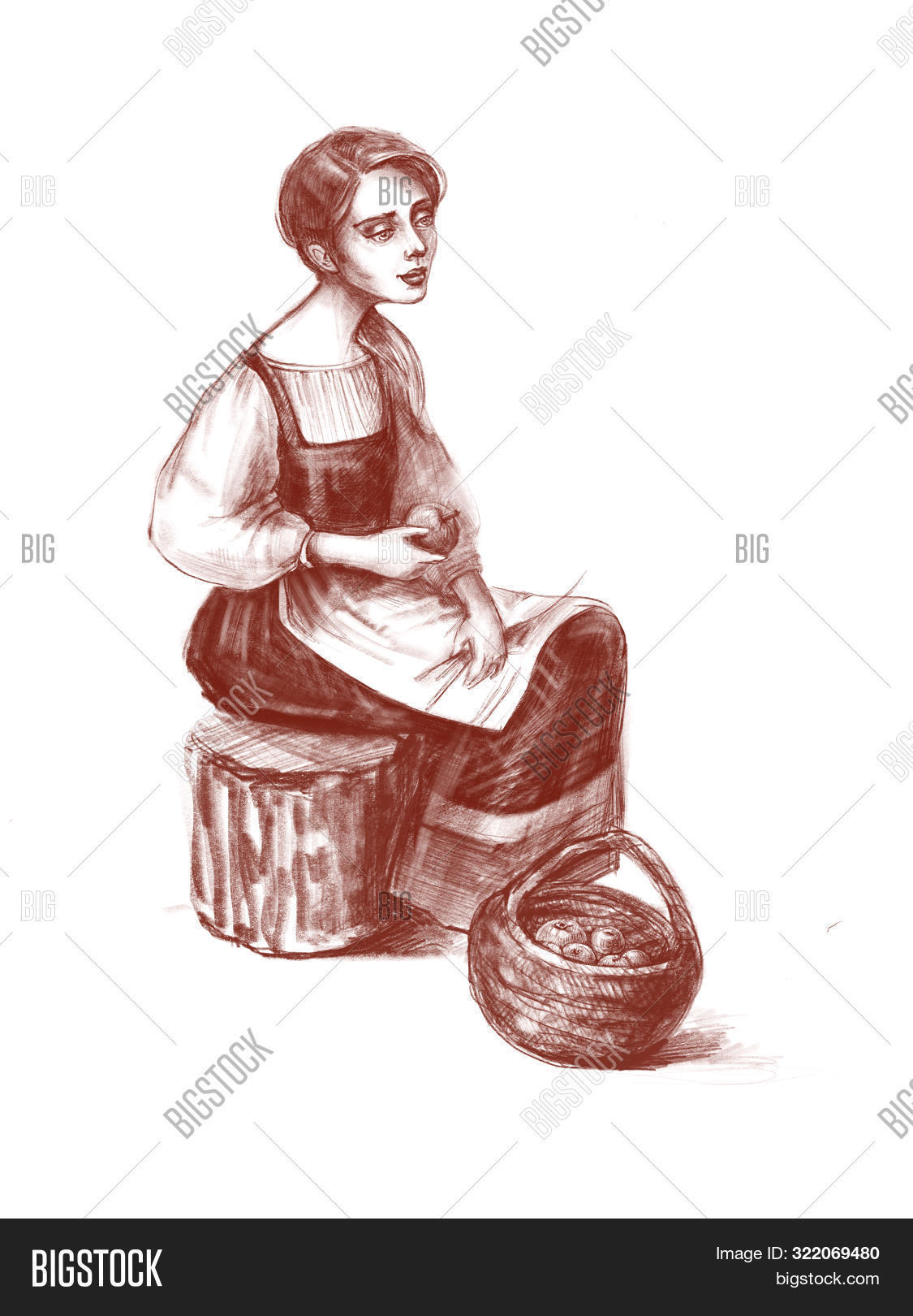 Hand Drawn Portrait Image & Photo (Free Trial) | Bigstock