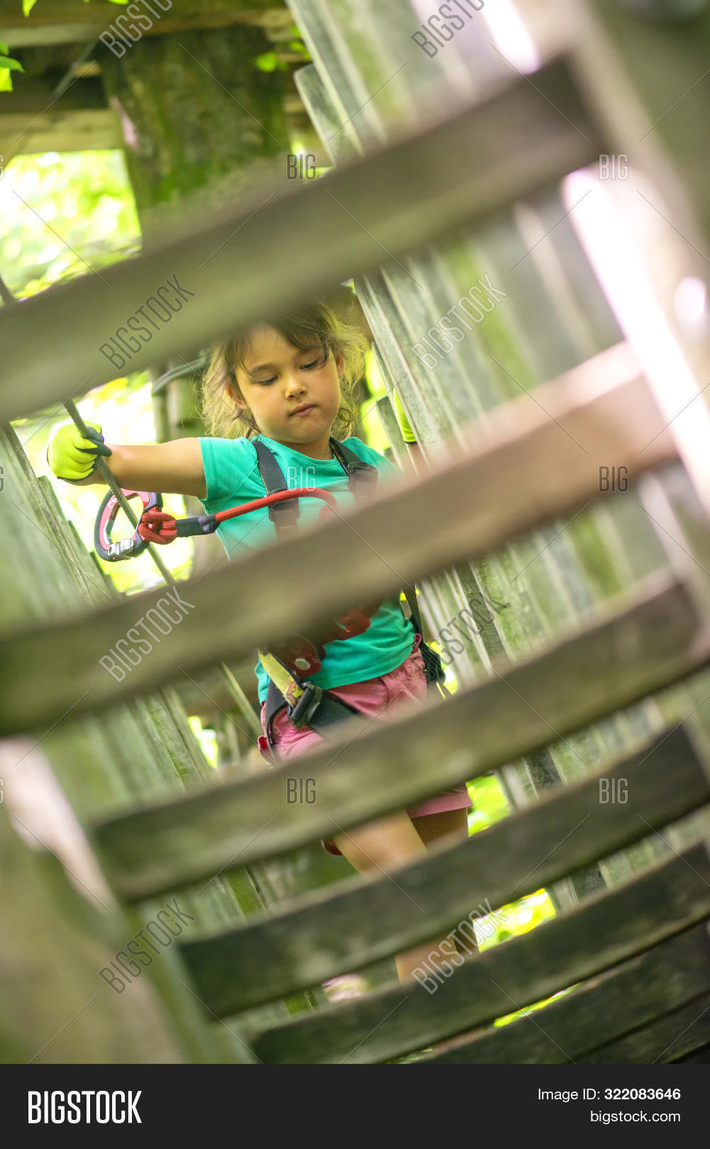 Little Girl Climbing Image & Photo (Free Trial) | Bigstock