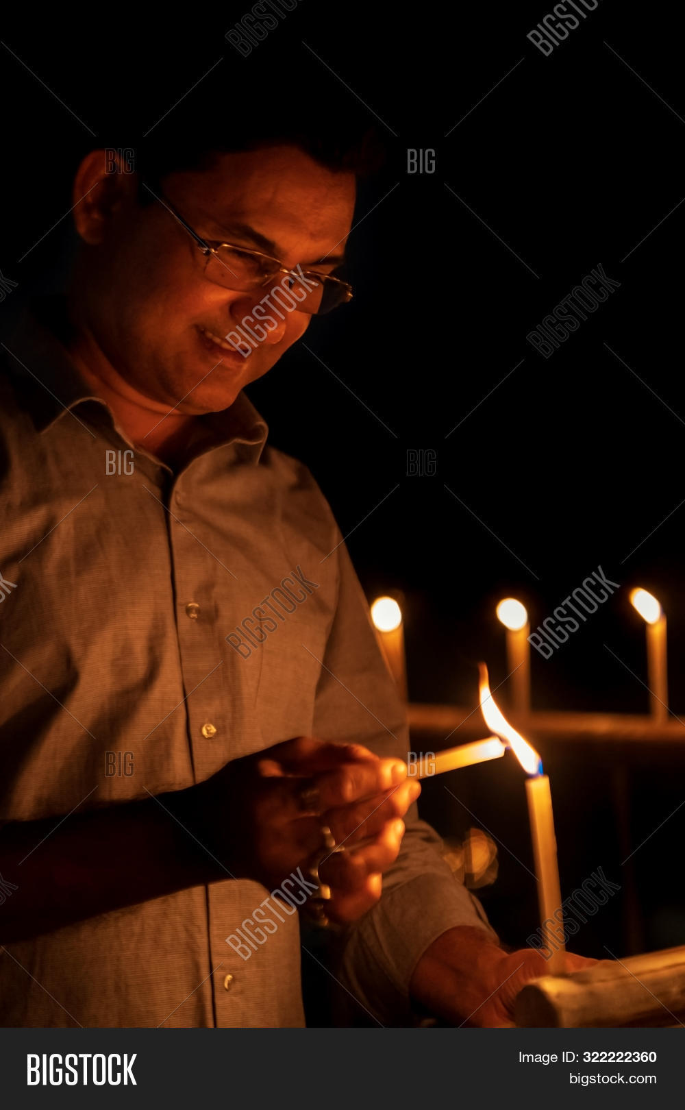 Indian Man Lighting Image & Photo (Free Trial) | Bigstock