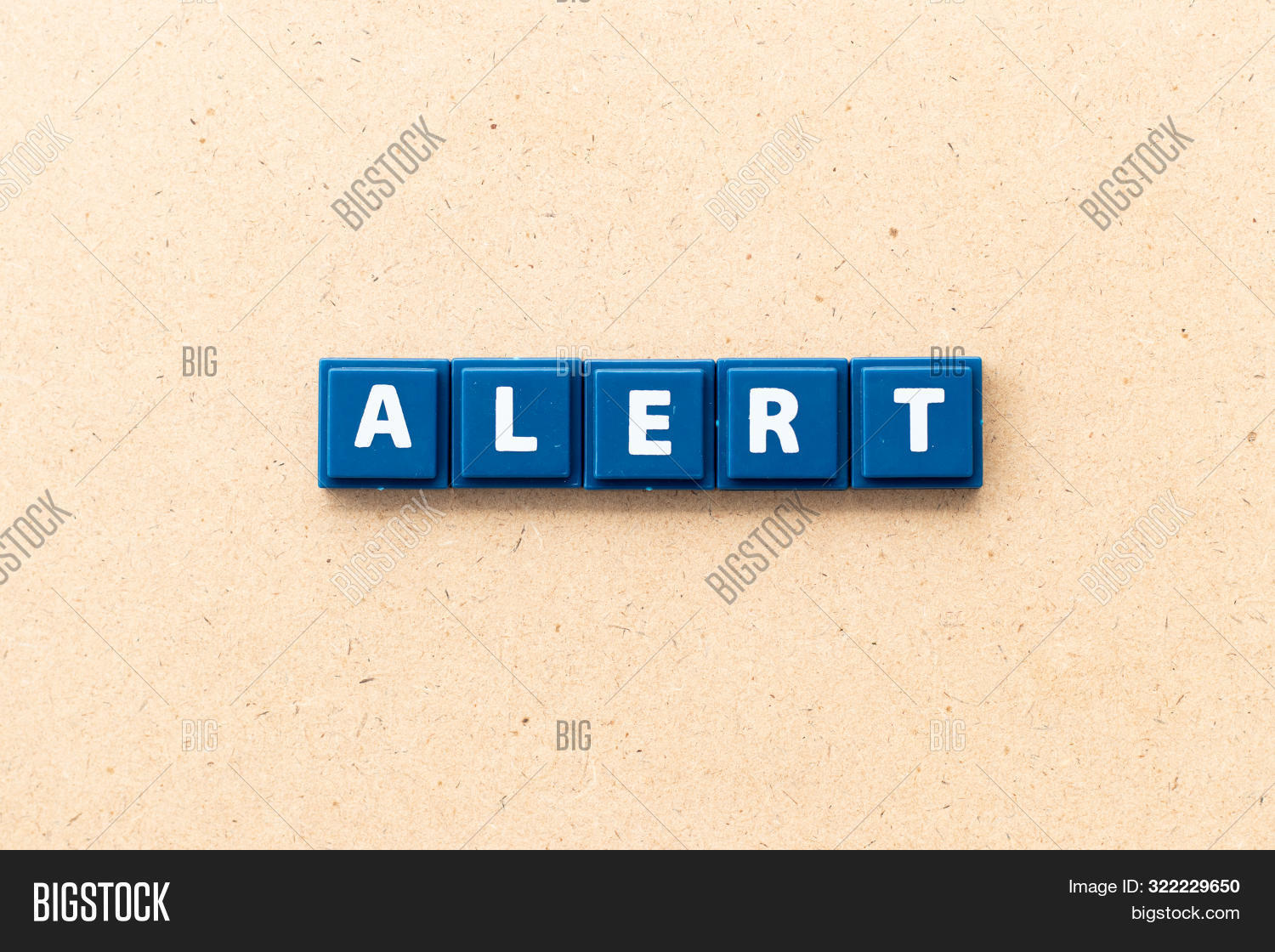 Tile Letter Word Alert Image & Photo (Free Trial) | Bigstock