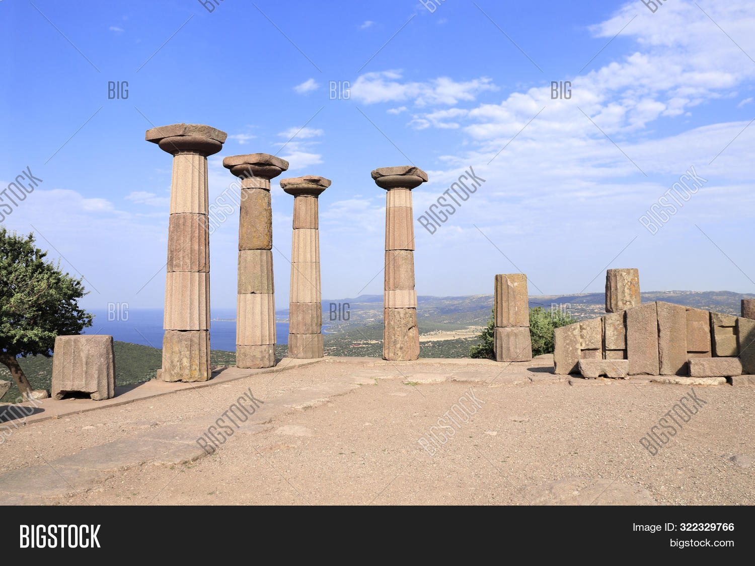 Ancient Columns Athena Image & Photo (Free Trial) | Bigstock