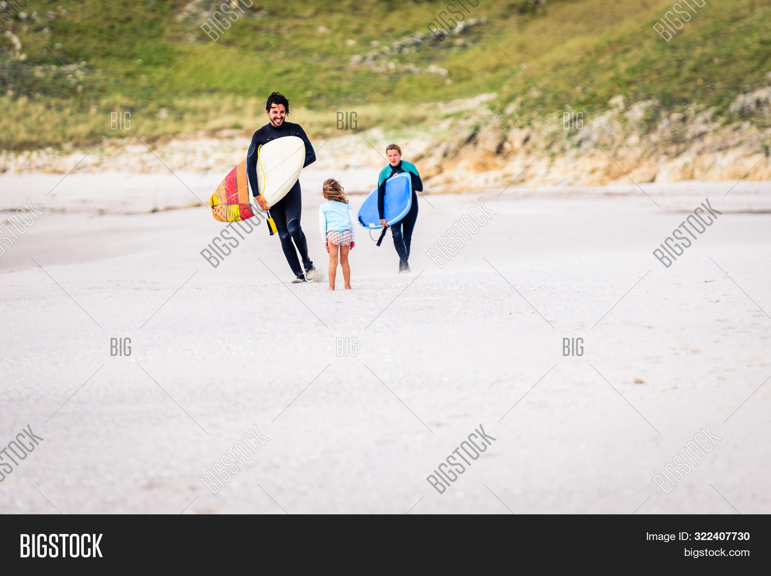 Surfing Family Image & Photo (Free Trial) | Bigstock