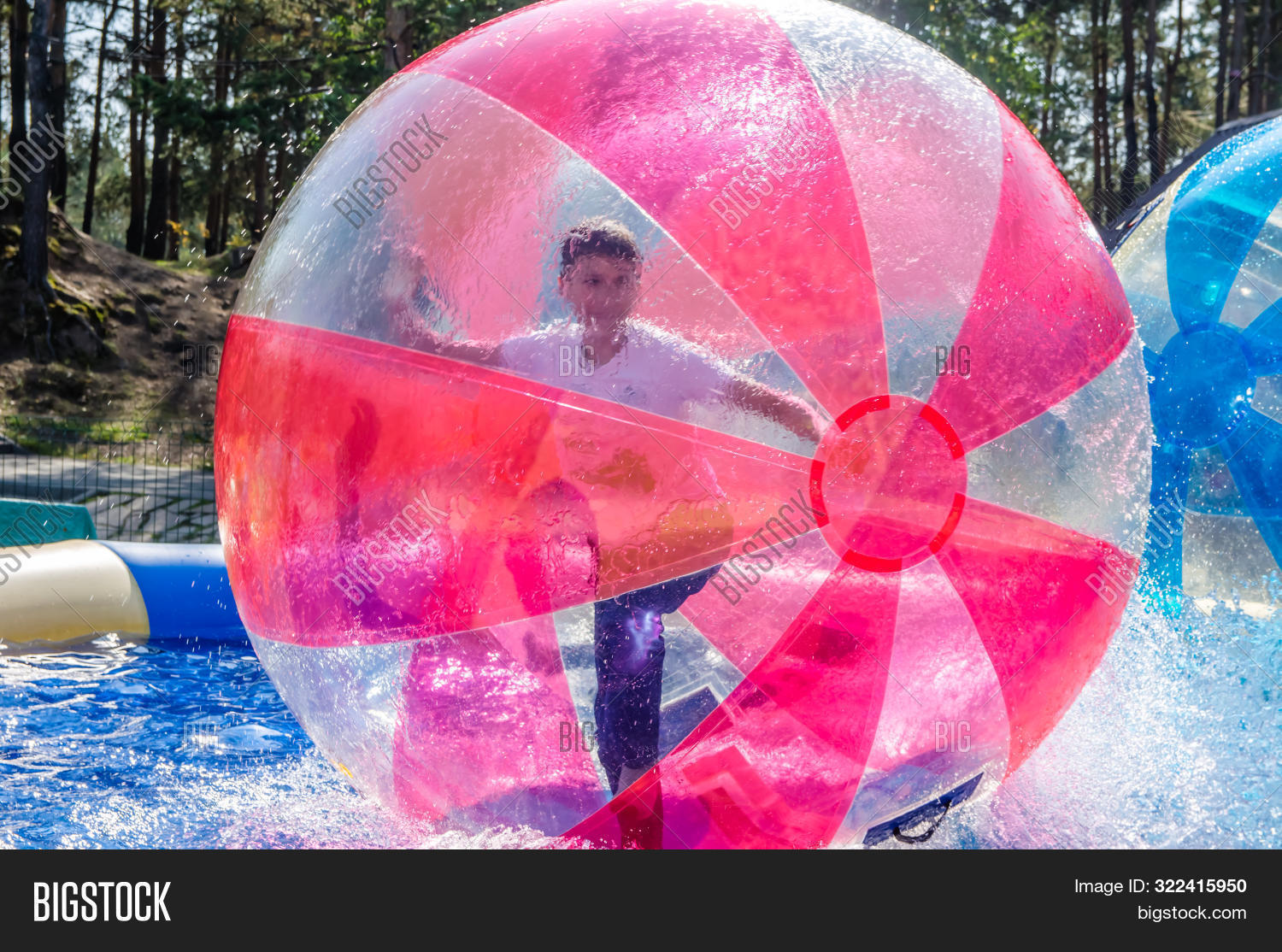 Kids Water Zorb On Image & Photo (Free Trial) | Bigstock