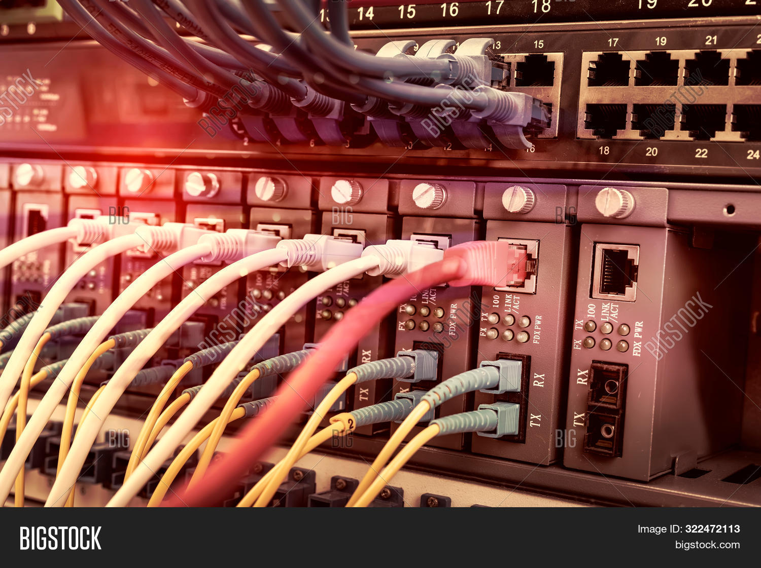 Server Rack Blue Red Image & Photo (Free Trial) | Bigstock
