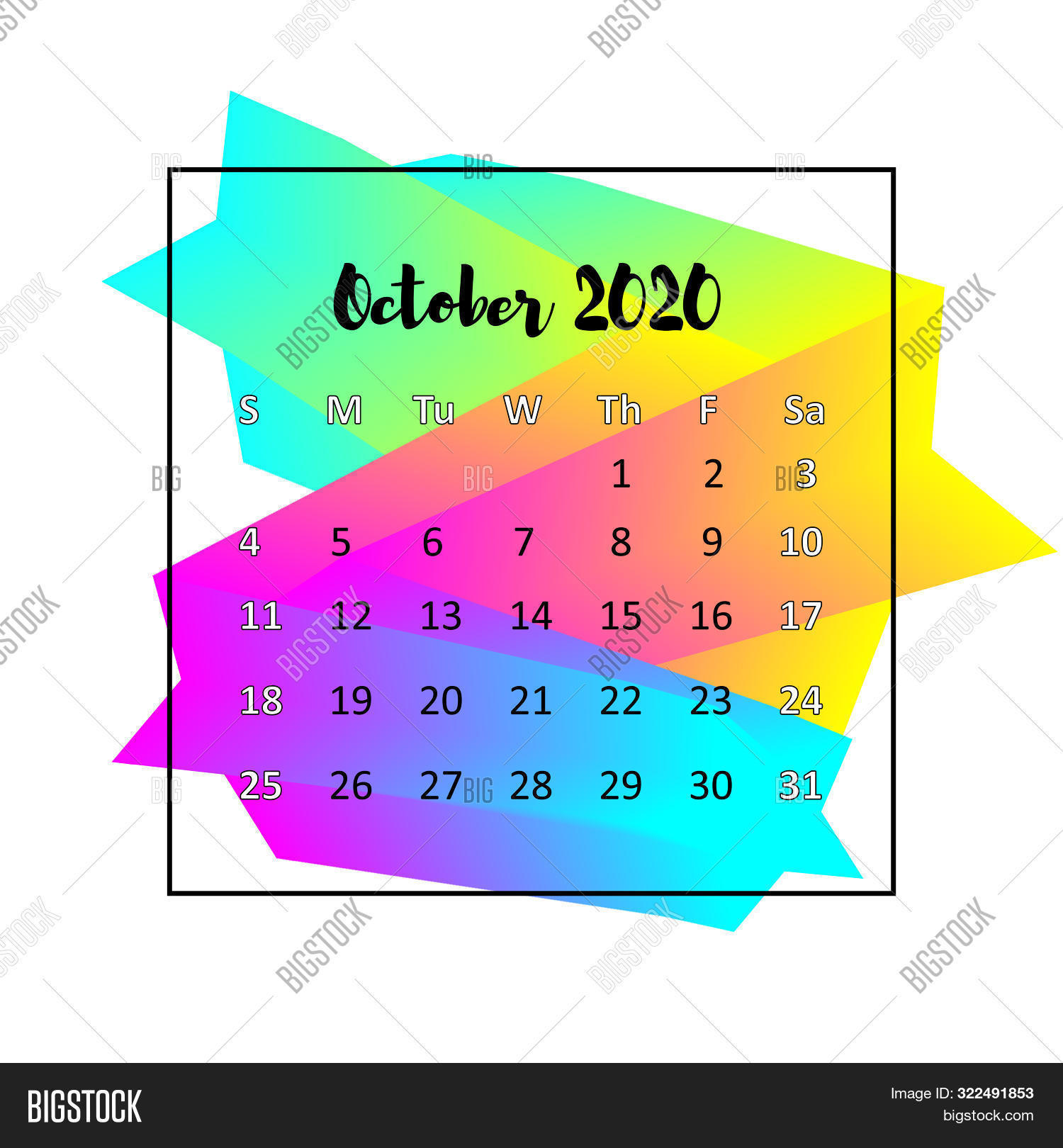 2020 Calendar Design Image & Photo (Free Trial) | Bigstock