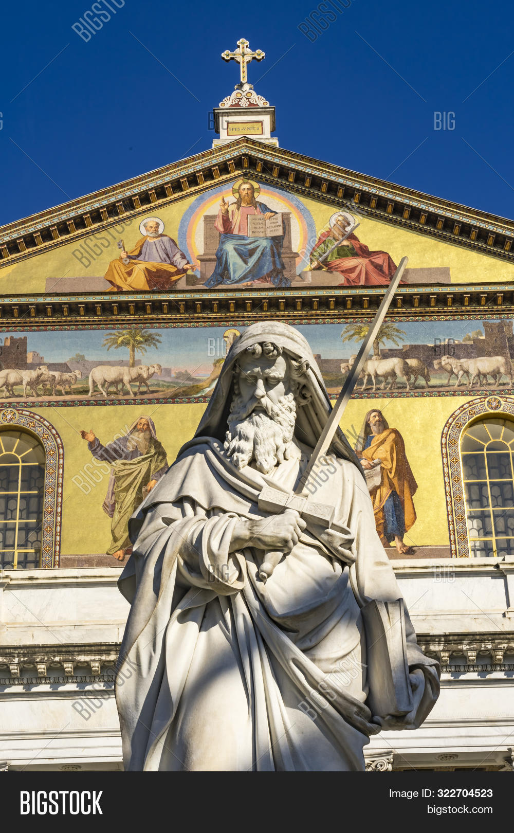 Statue Facade Papal Image & Photo (Free Trial) | Bigstock