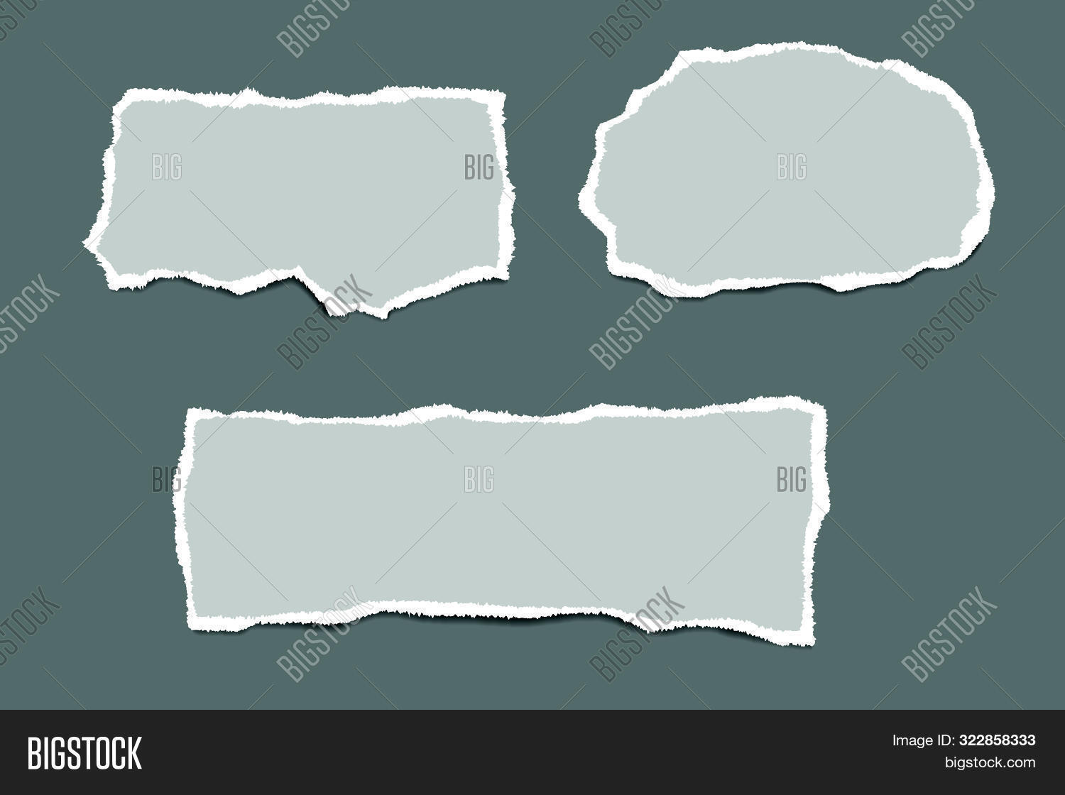 Ripped Paper. Vector Vector & Photo (Free Trial) | Bigstock