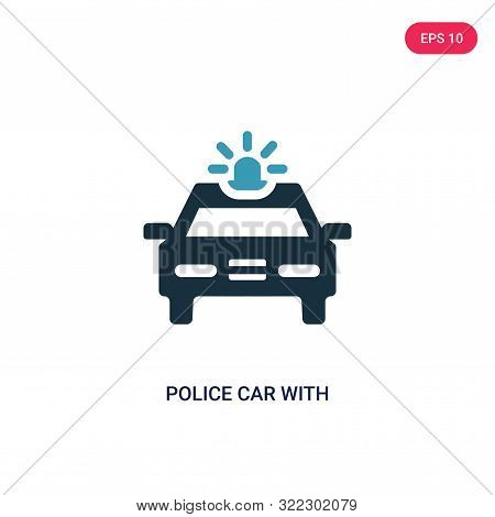 Police Car Light Icon Vector & Photo (Free Trial) | Bigstock