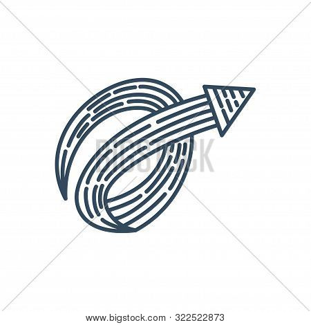 Bounce Arrow Vector & Photo (Free Trial) | Bigstock