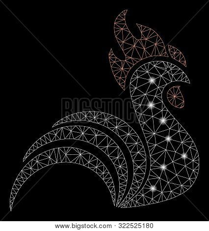 Flare Mesh Rooster Vector & Photo (Free Trial) | Bigstock