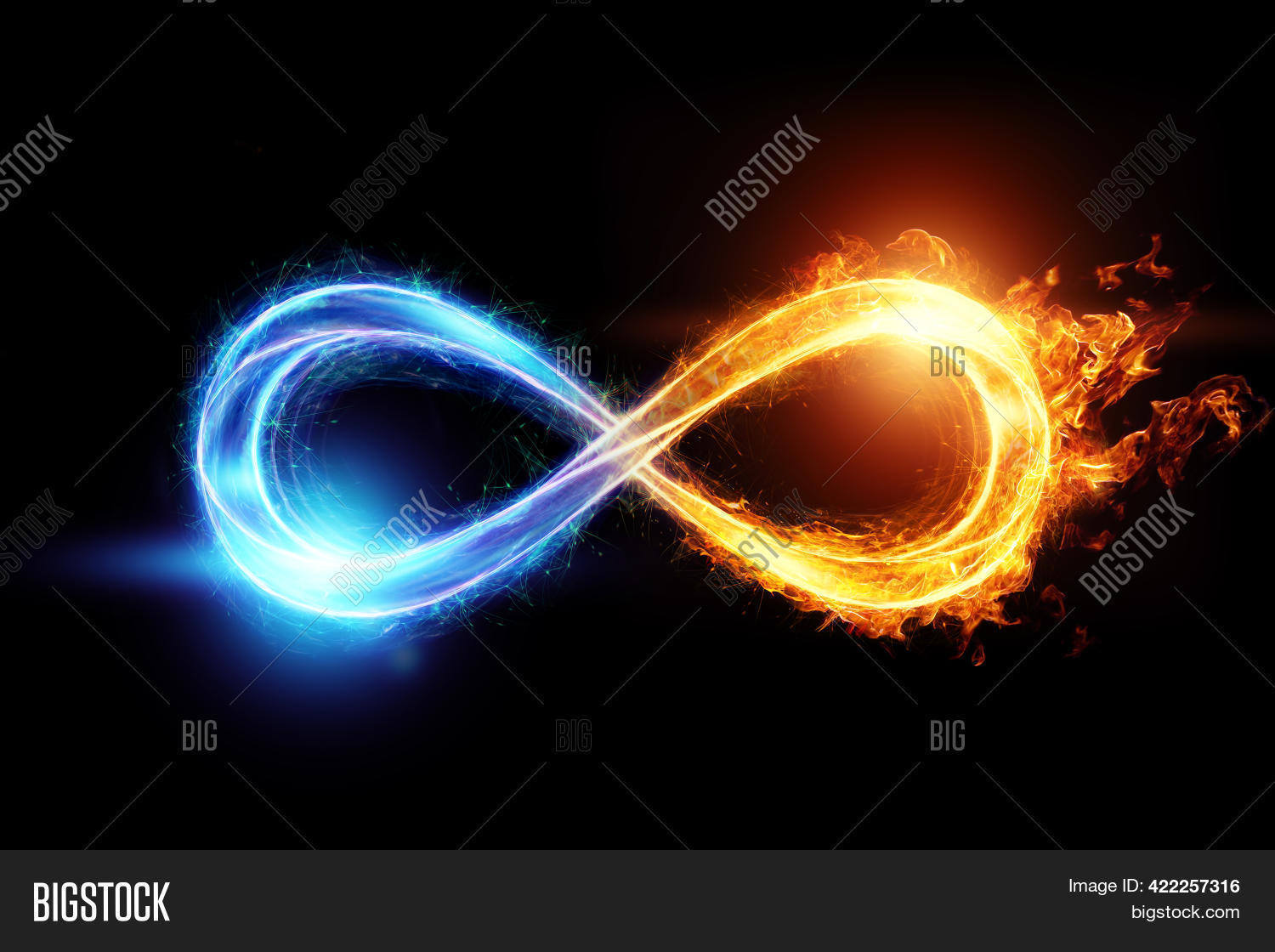 Blue Infinity Sign