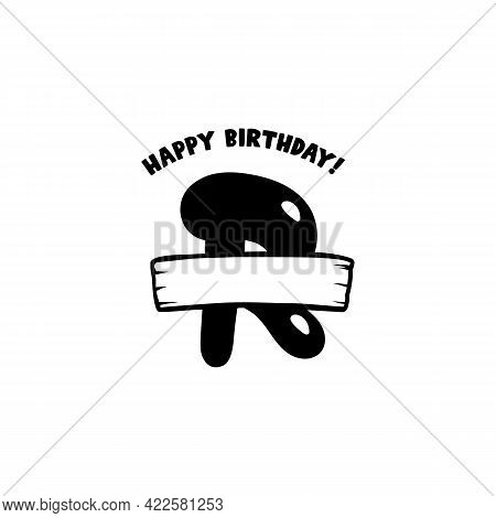 Initial Birthday R Vector & Photo (Free Trial) | Bigstock