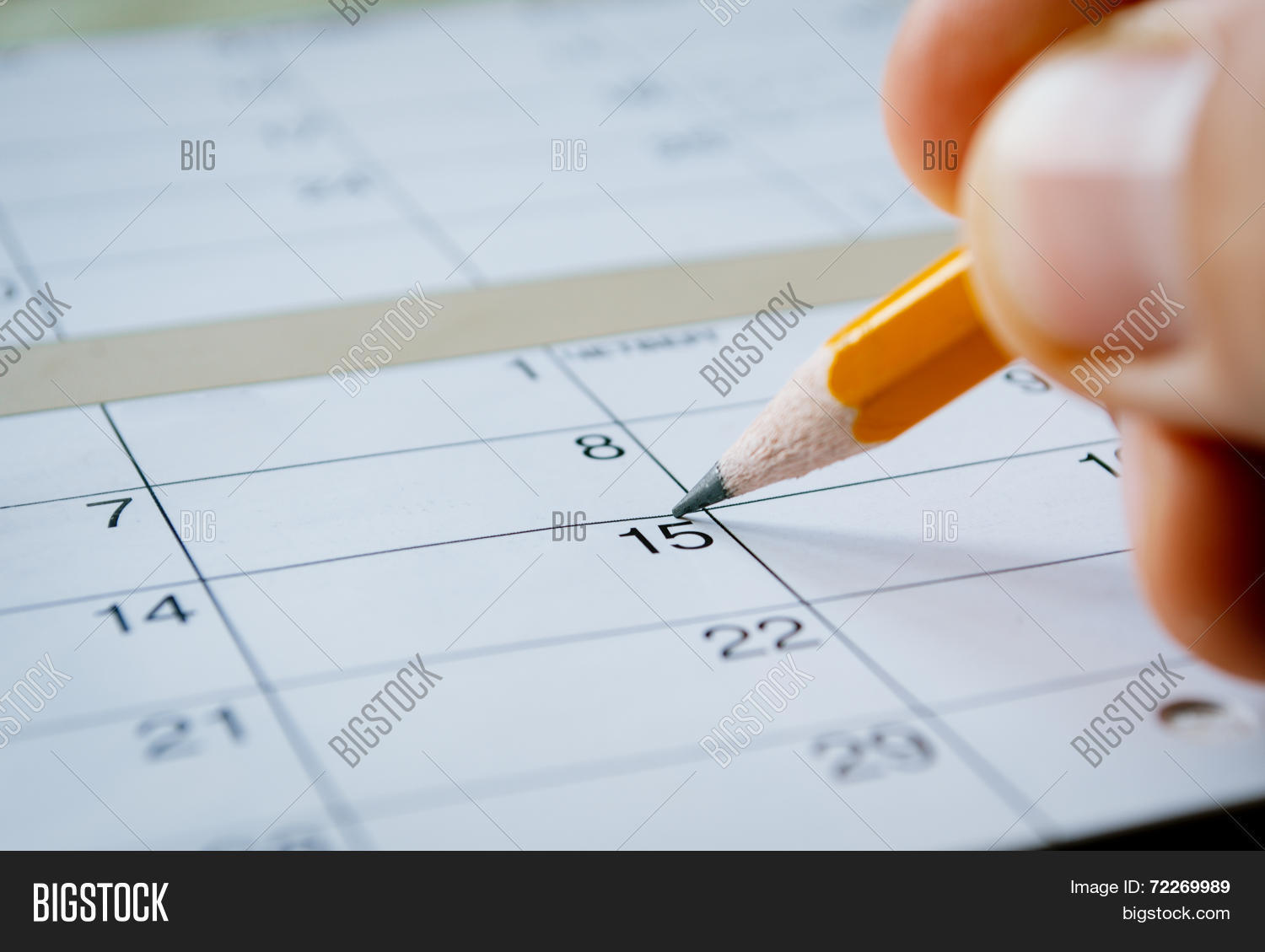 Person Marking Date Image & Photo (Free Trial) | Bigstock