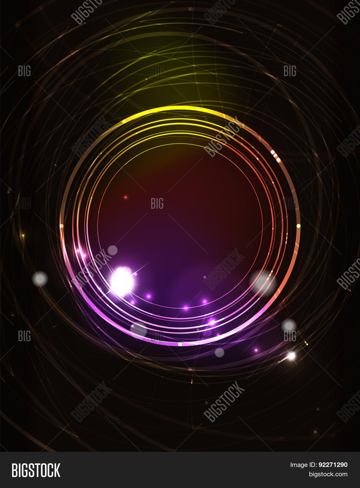 Glowing Circle Vector & Photo (Free Trial) | Bigstock