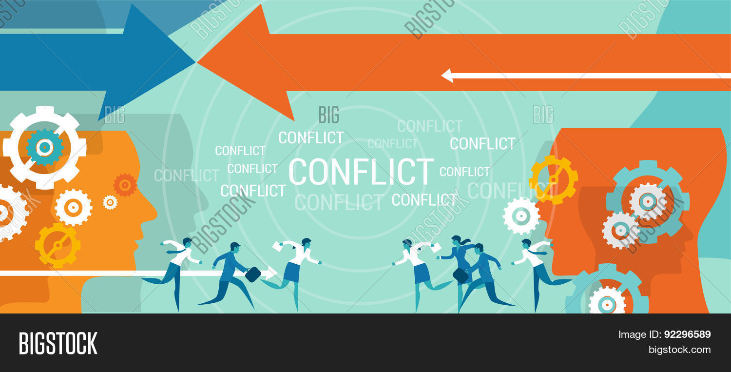 Conflict Management Vector & Photo (Free Trial) | Bigstock