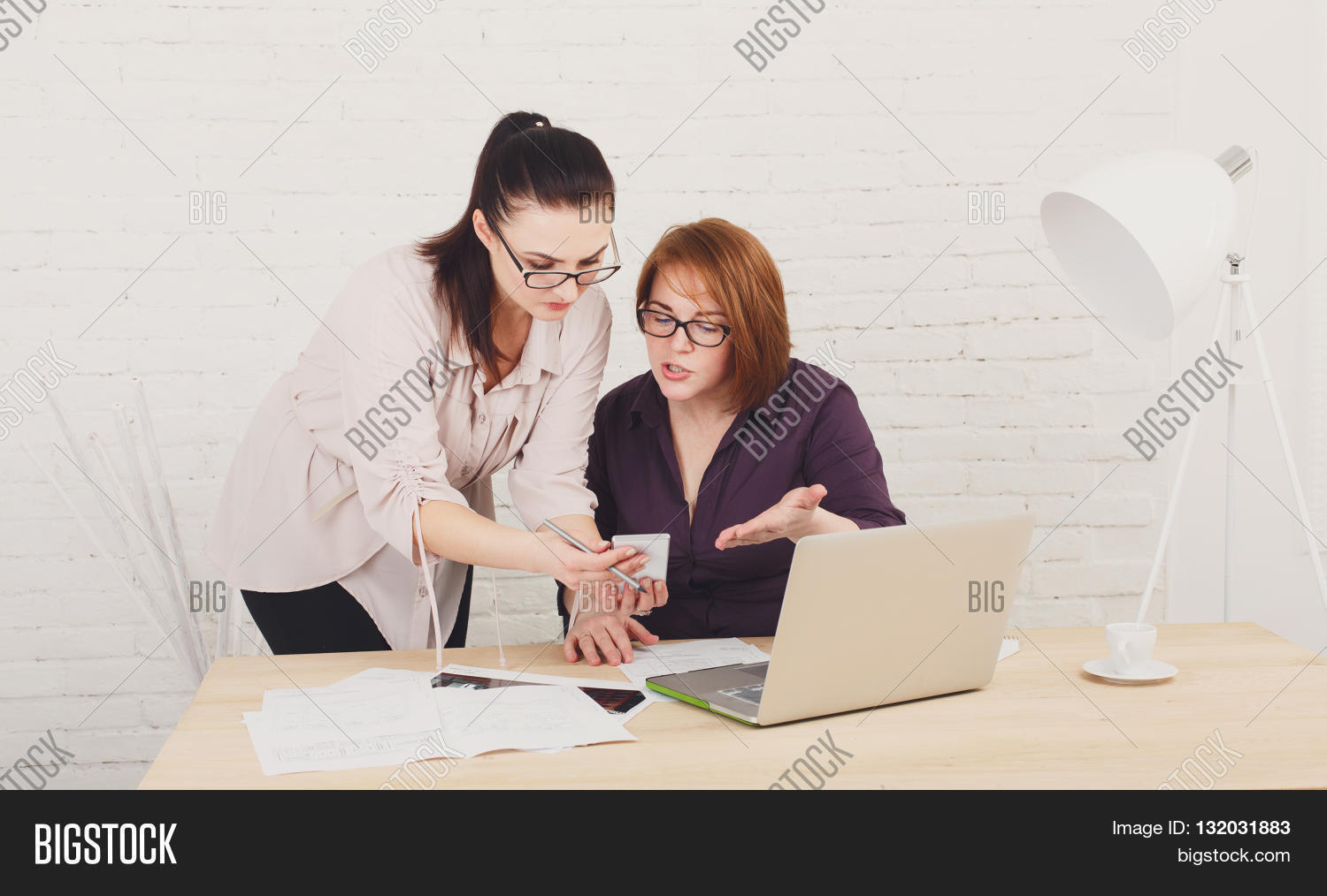 Two Women Office Argue Image & Photo (Free Trial) | Bigstock