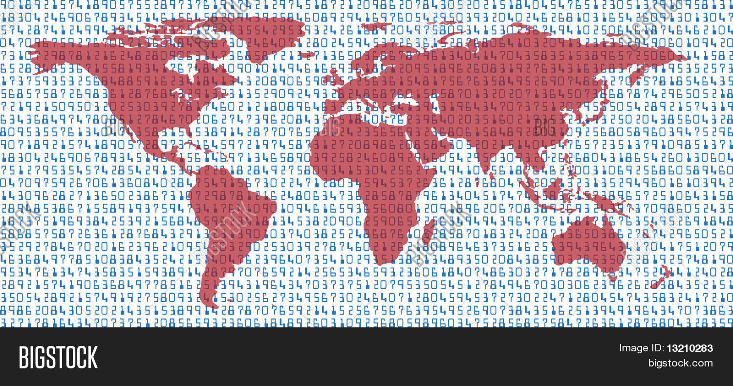 Earth Data World Map Vector & Photo (Free Trial) | Bigstock