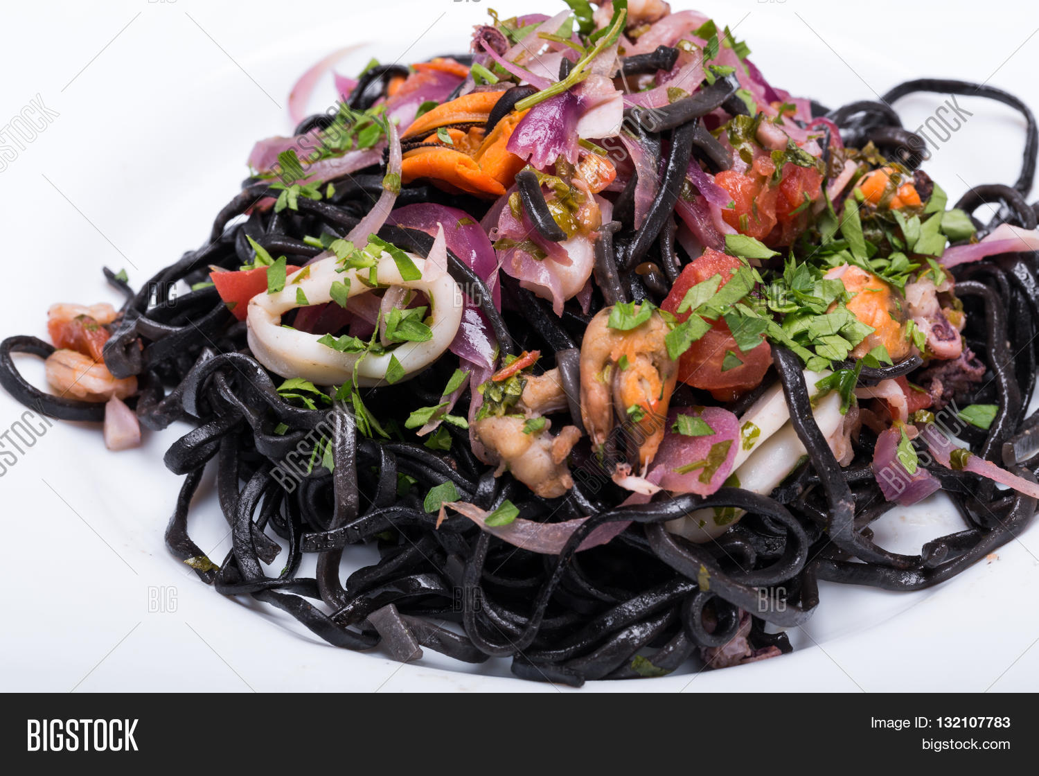 Black Spaghetti Image & Photo (Free Trial) | Bigstock