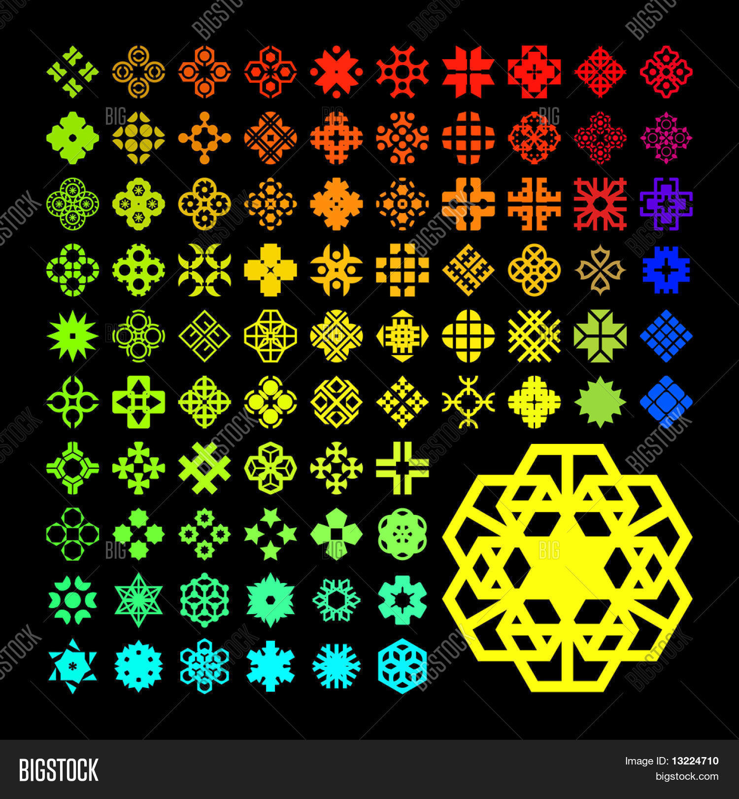 Graphic Elements Set Vector & Photo (Free Trial) | Bigstock