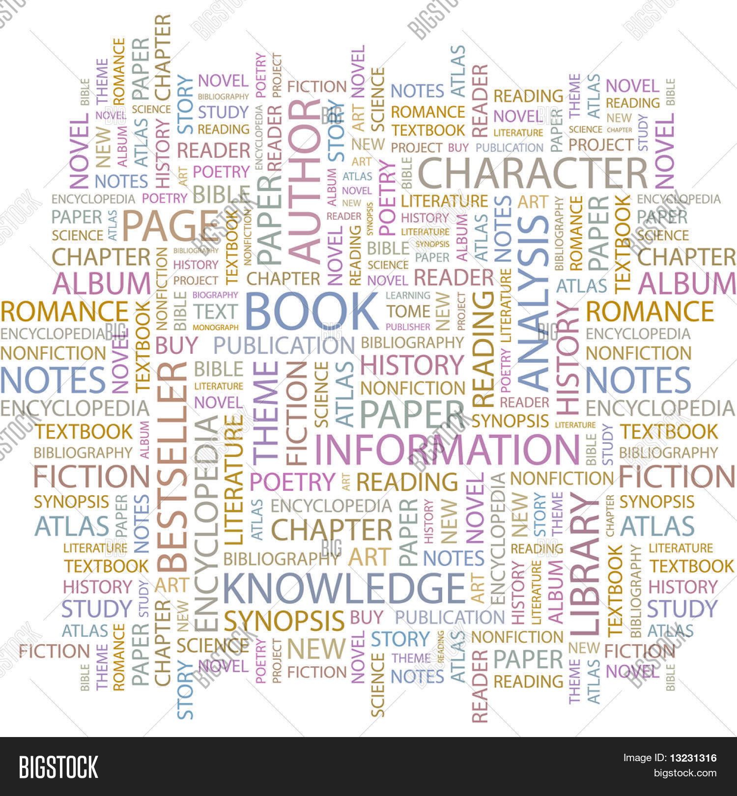 BOOK. Word Collage On Vector & Photo (Free Trial) | Bigstock