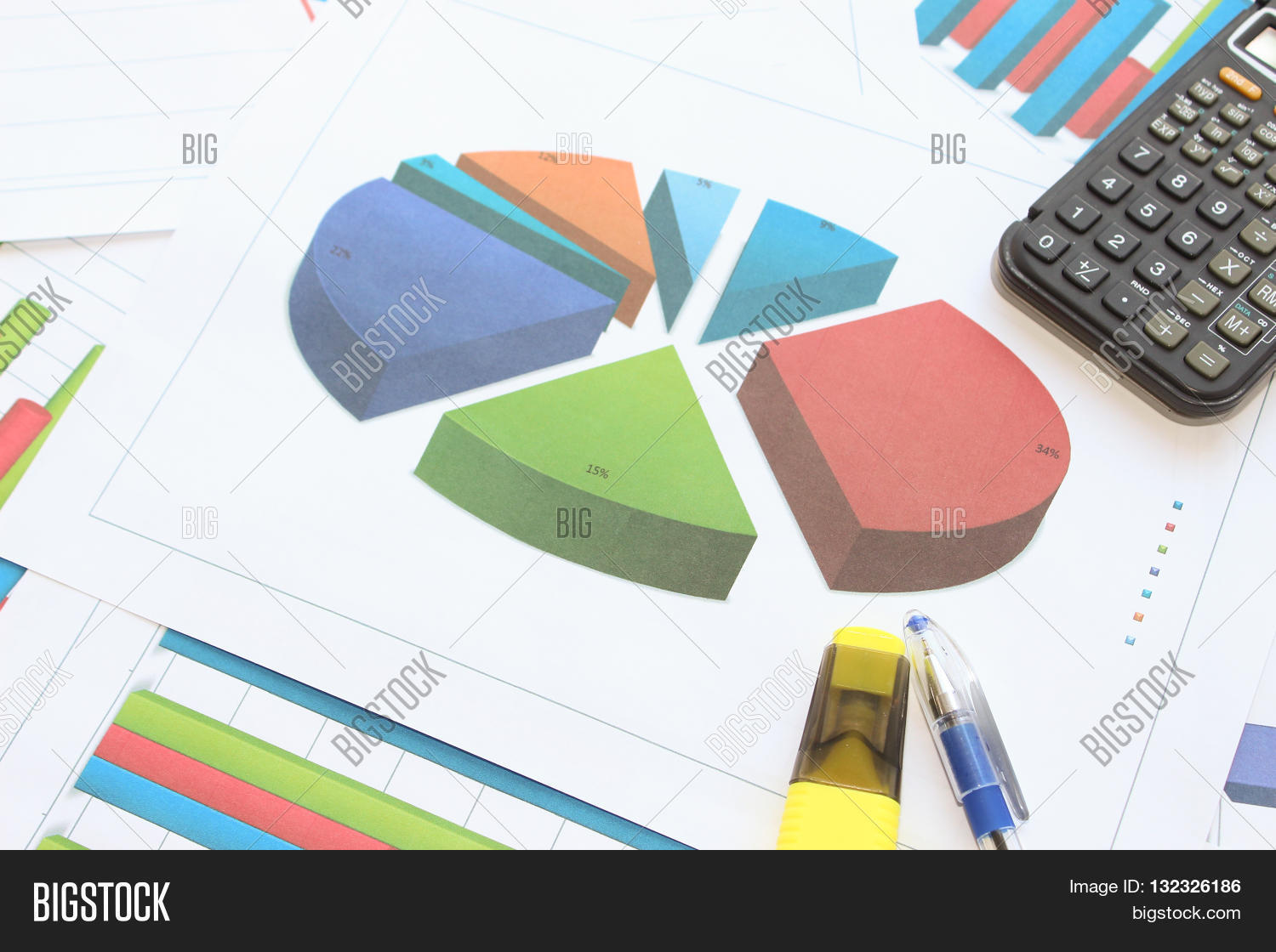 Cut Pie Chart Data. Image & Photo (Free Trial) | Bigstock