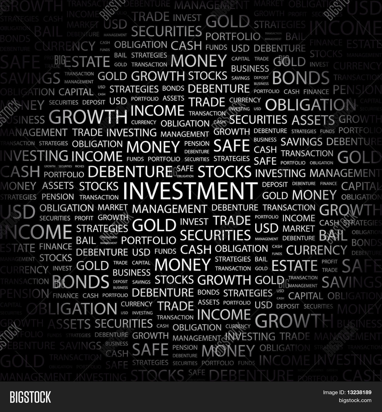 INVESTMENT. Word Vector & Photo (Free Trial) | Bigstock