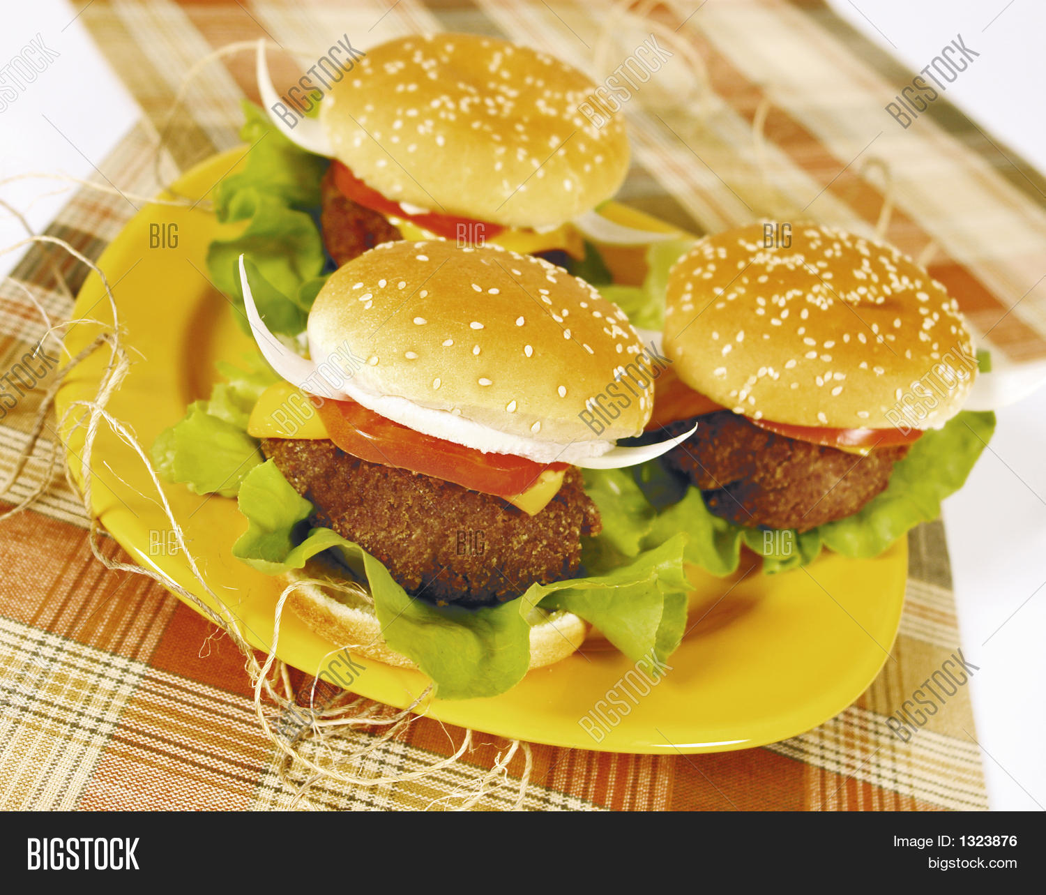 Texan Hamburgers Image & Photo (Free Trial) | Bigstock