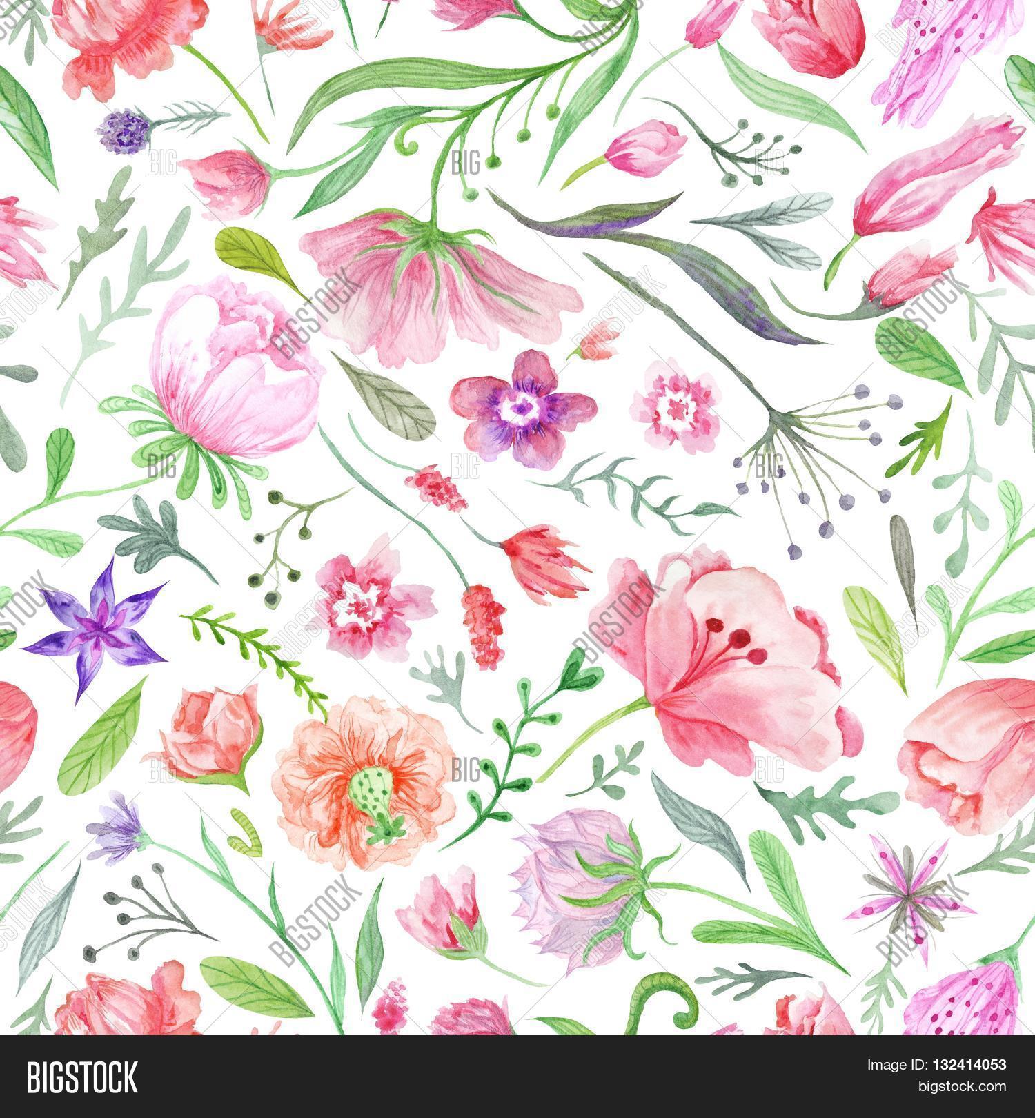 Seamless Floral Image & Photo (Free Trial) | Bigstock