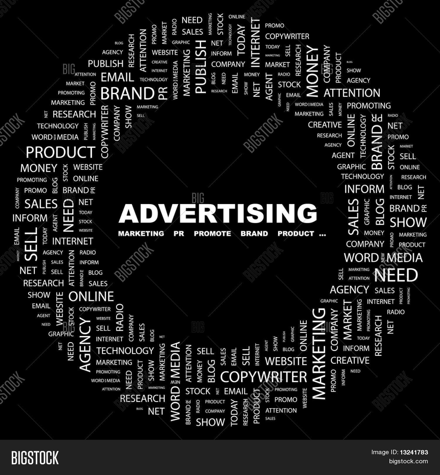 ADVERTISING. Word Vector & Photo (Free Trial) | Bigstock