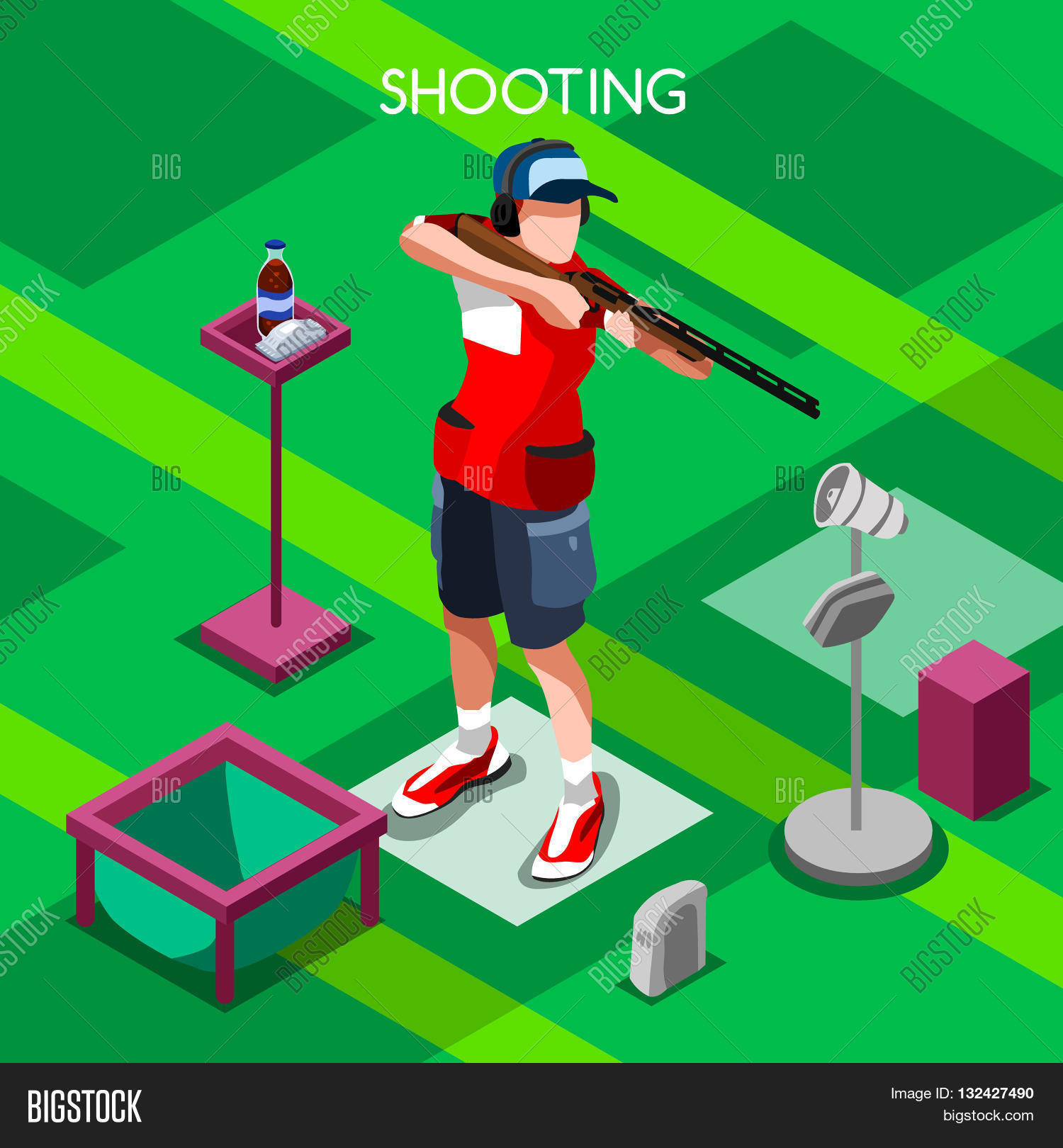 Shooting Player Vector & Photo (Free Trial) | Bigstock