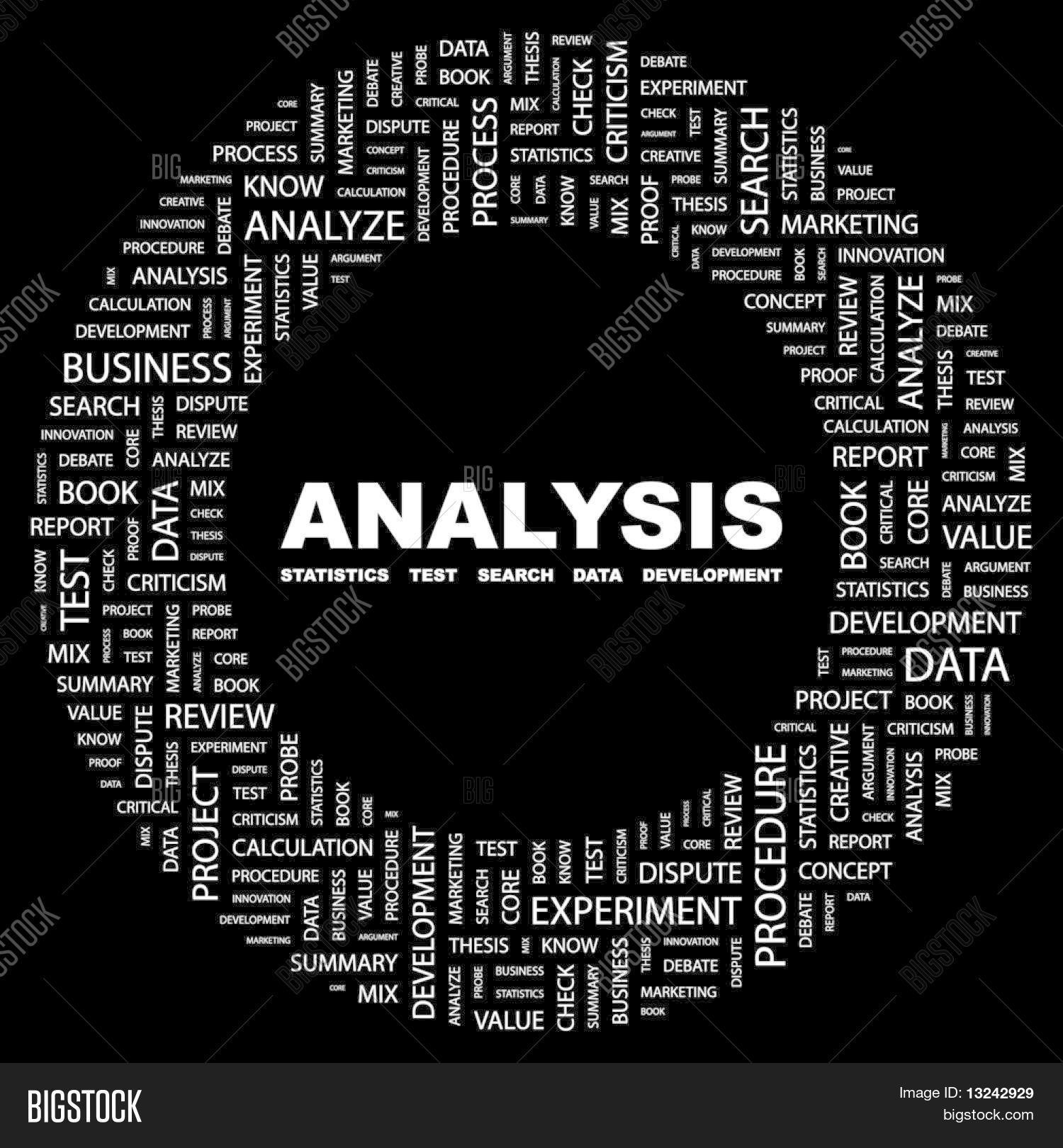 ANALYSIS. Word Vector & Photo (Free Trial) | Bigstock