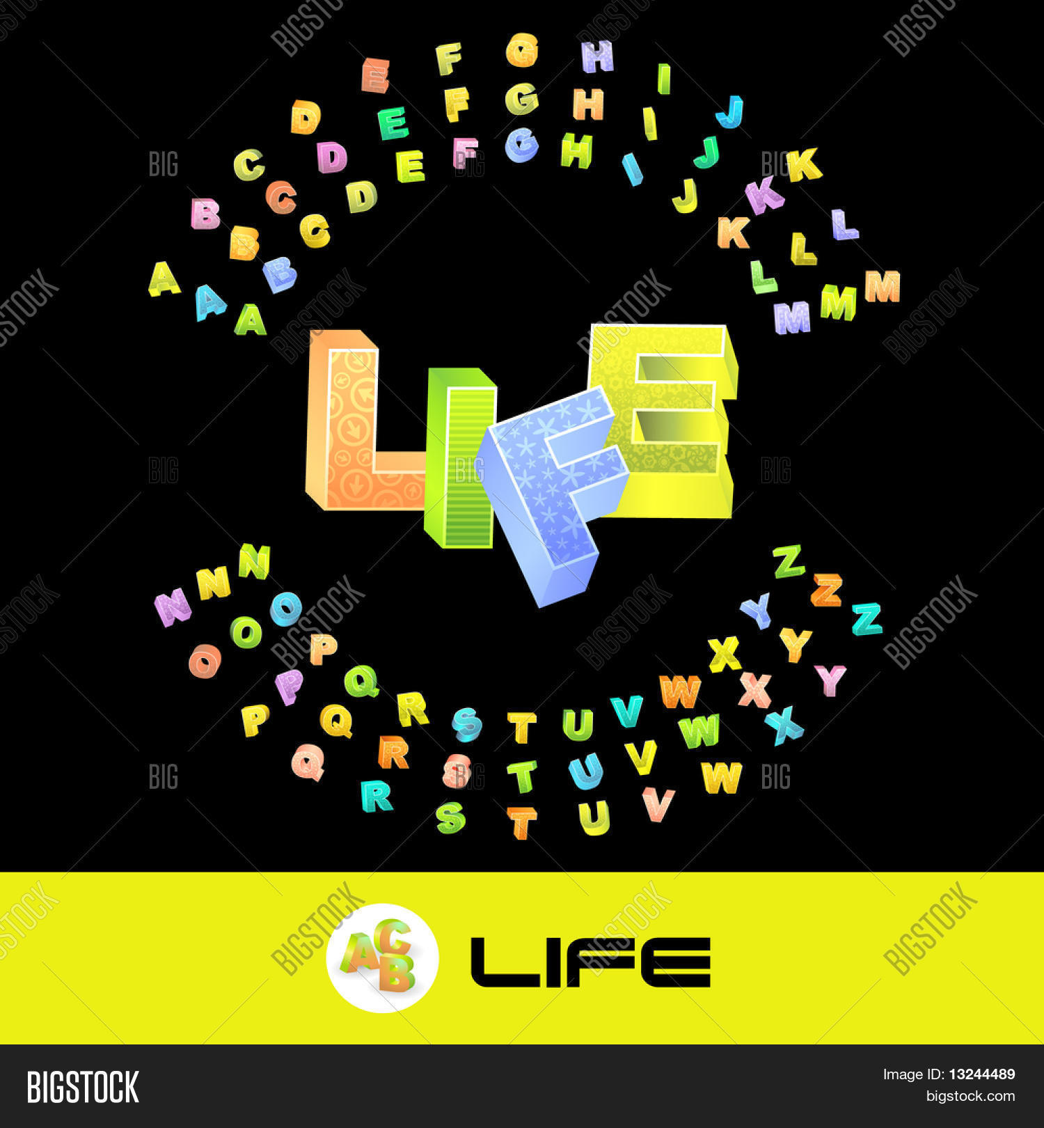 Vector y foto VIDA. Vector (prueba gratis) | Bigstock