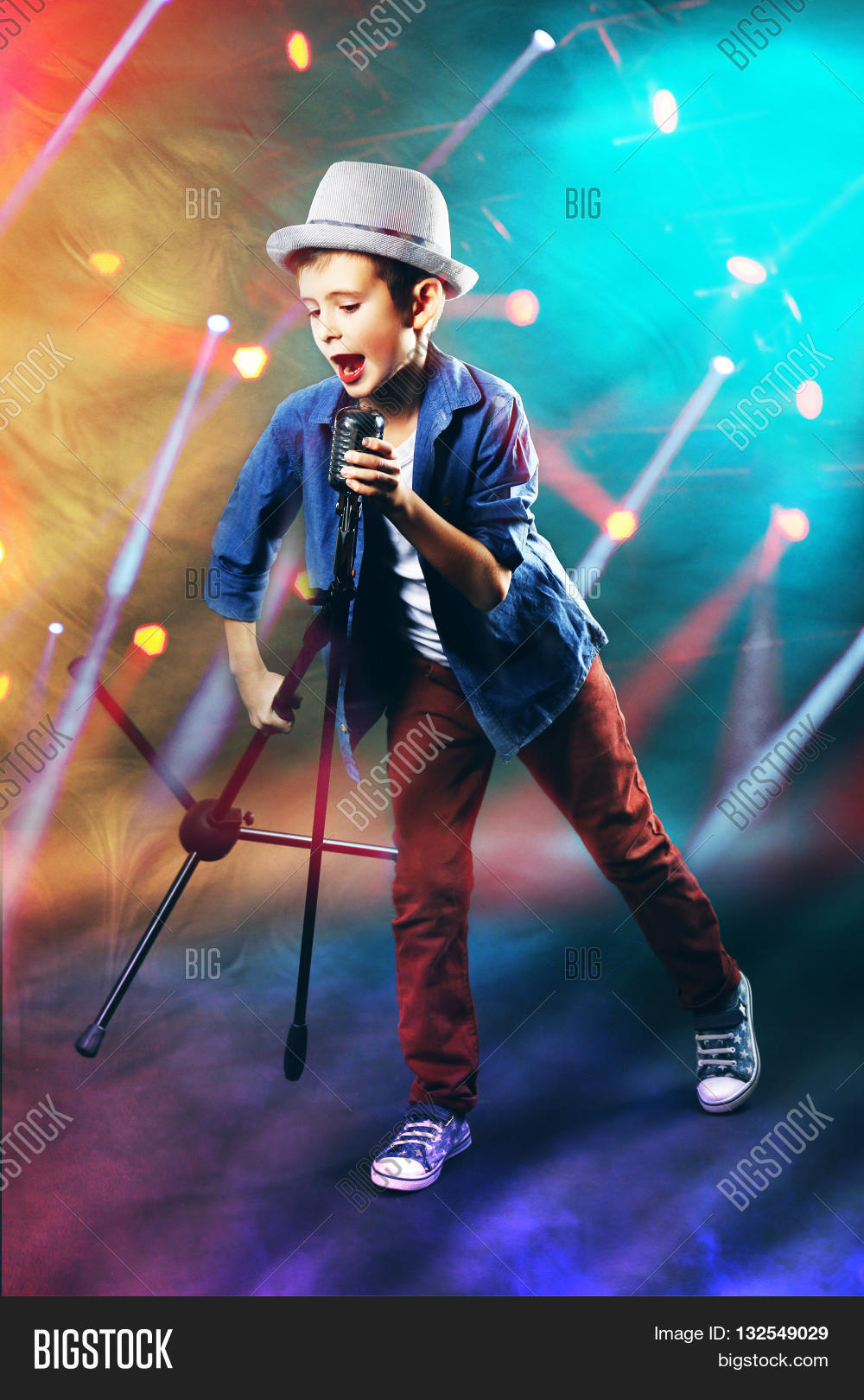 Little Boy Singing Image & Photo (Free Trial) | Bigstock