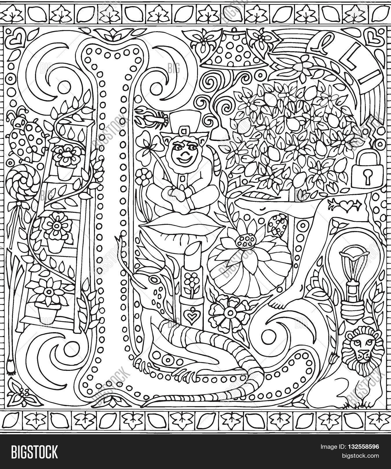 Adult Coloring Book Image & Photo (Free Trial) | Bigstock