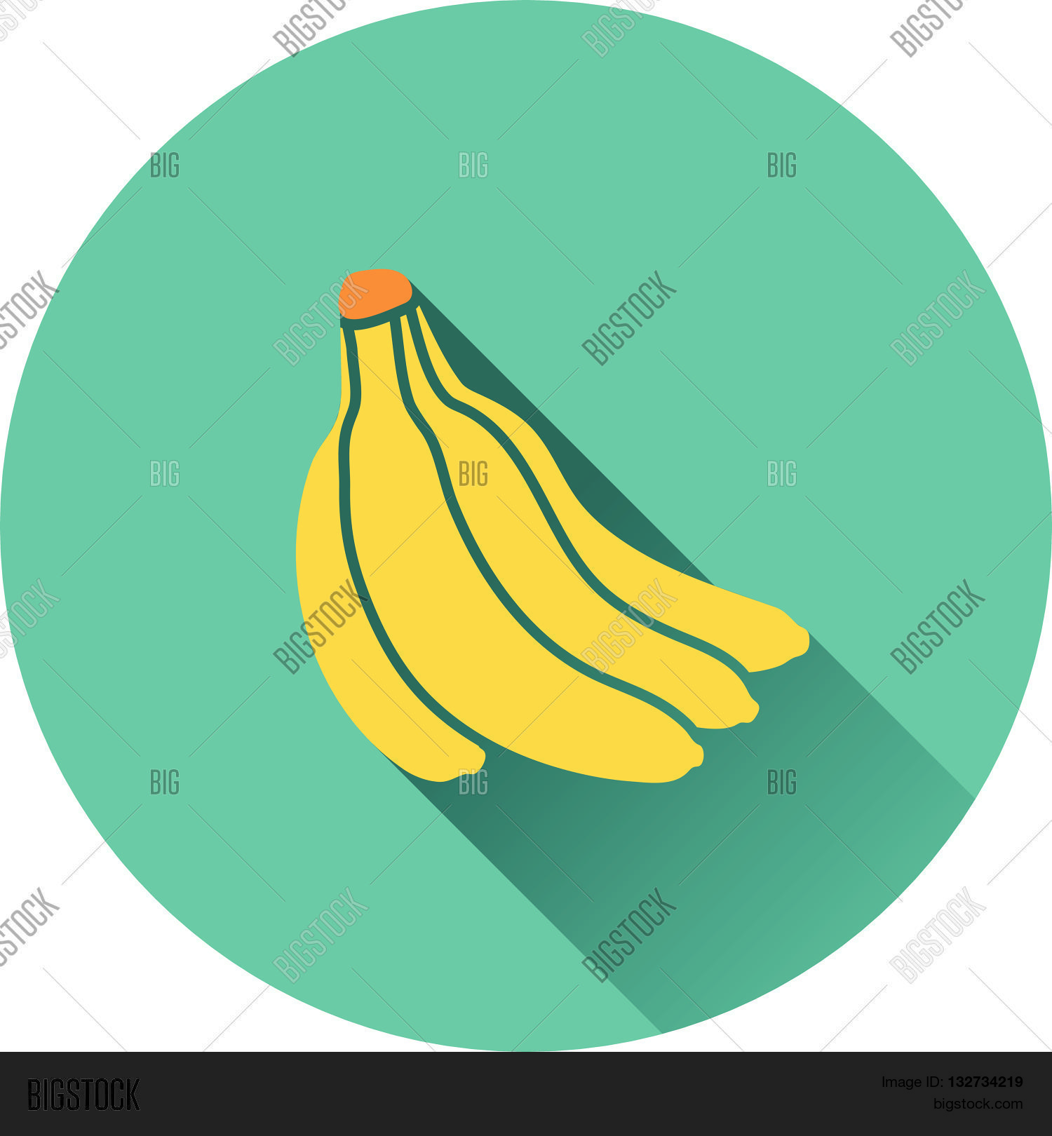 Banana Icon. Flat Vector & Photo (Free Trial) | Bigstock